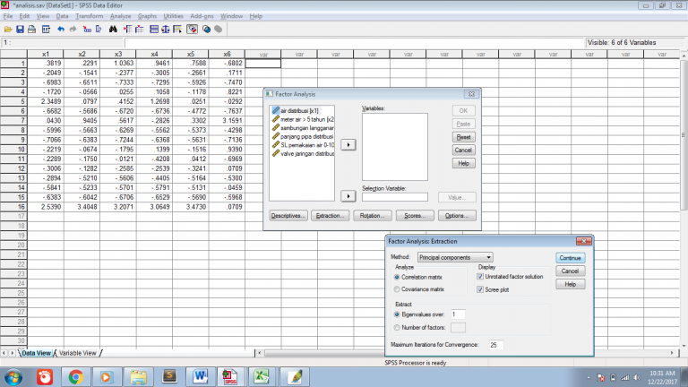 Analisis Komponen Utama Dengan SPSS | MobileStatistik.Com